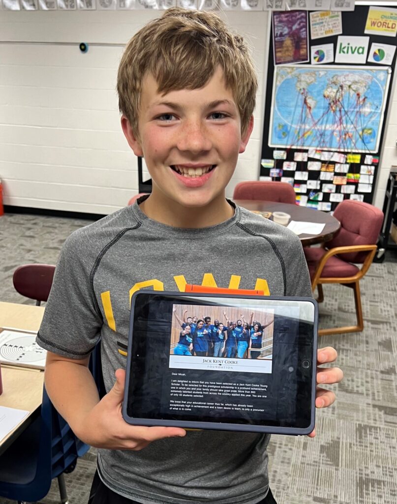 Central Lee Middle School Student Selected for Prestigious Award - KILJ ...