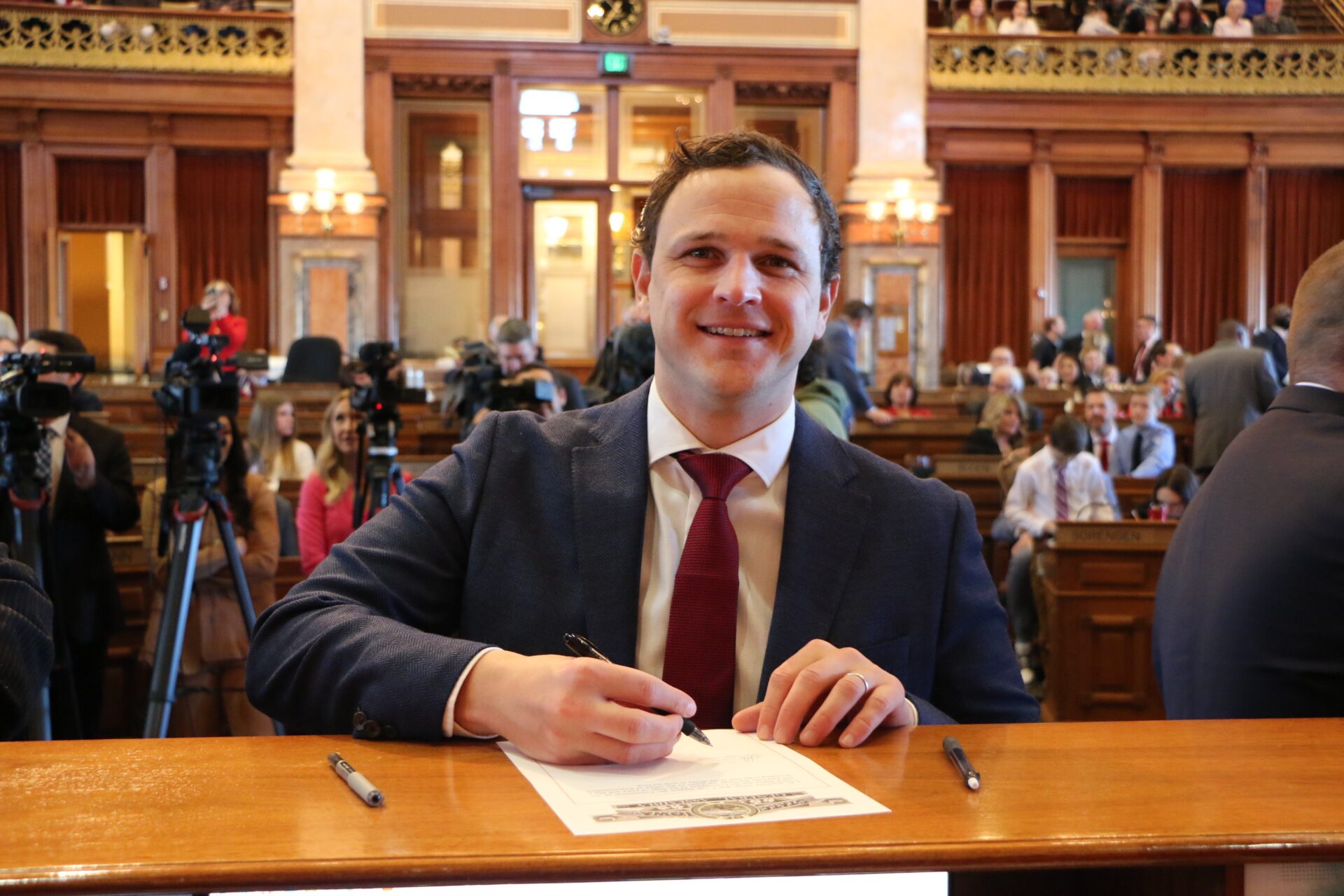Iowa State Representatives Taylor Collins & Jeff Shipley Are Sworn In ...