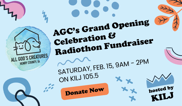 Help KILJ Raise $40,000 During Radio-Thon with All God's Creatures Feb ...