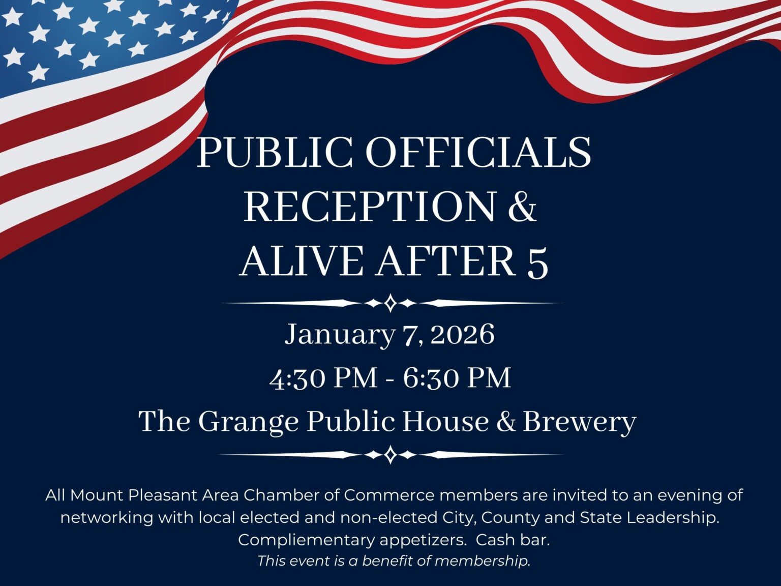 Public Officials Reception Hosted by Mount Pleasant Chamber of Commerce ...