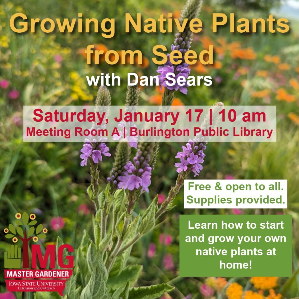Learn to Grow Native Plants from Seed Saturday with the Des Moines ...